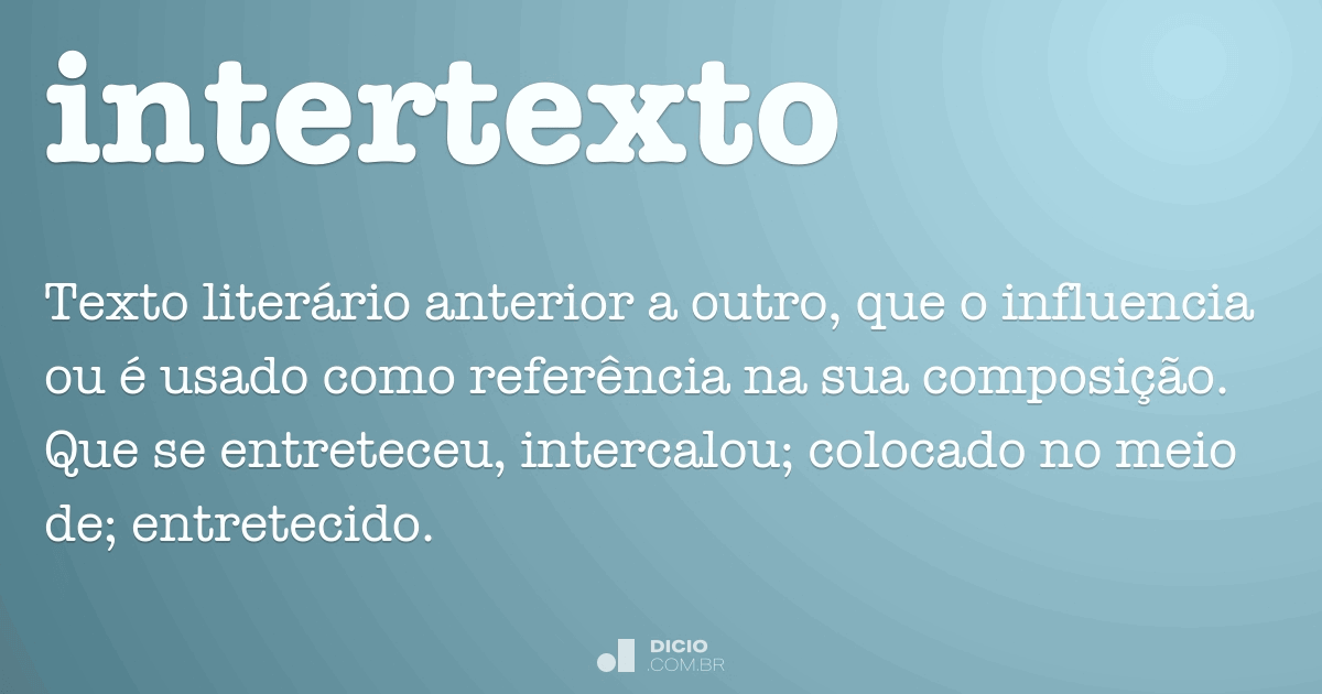 Intertexto - Dicio, Dicionário Online de Português