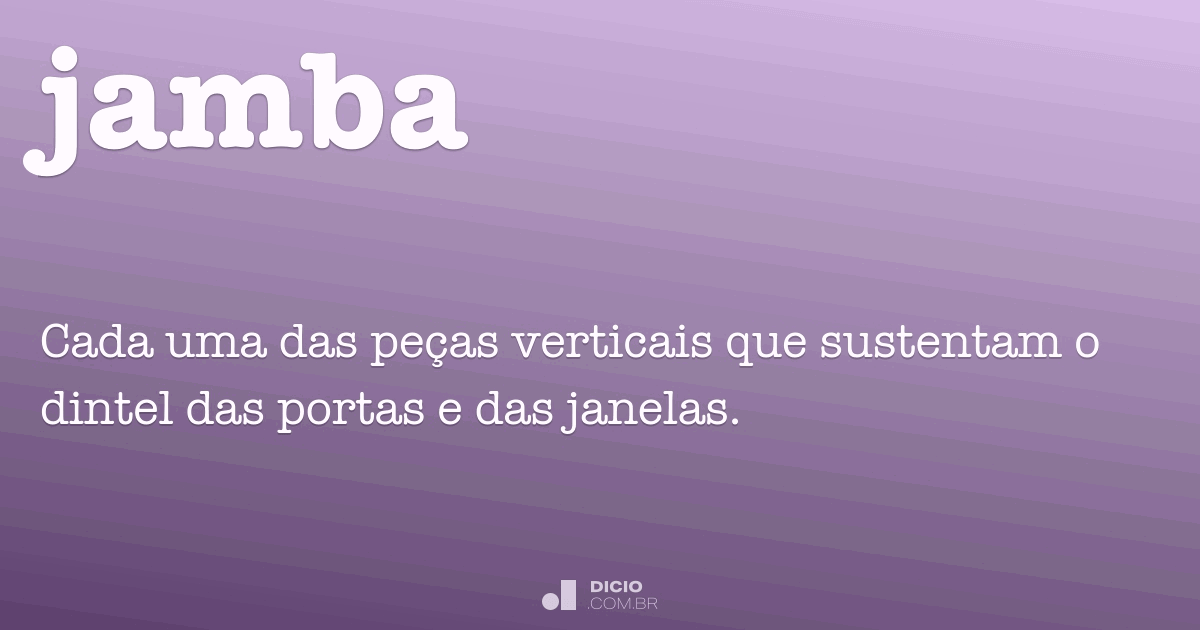 Jamba - Dicio, Dicionário Online de Português