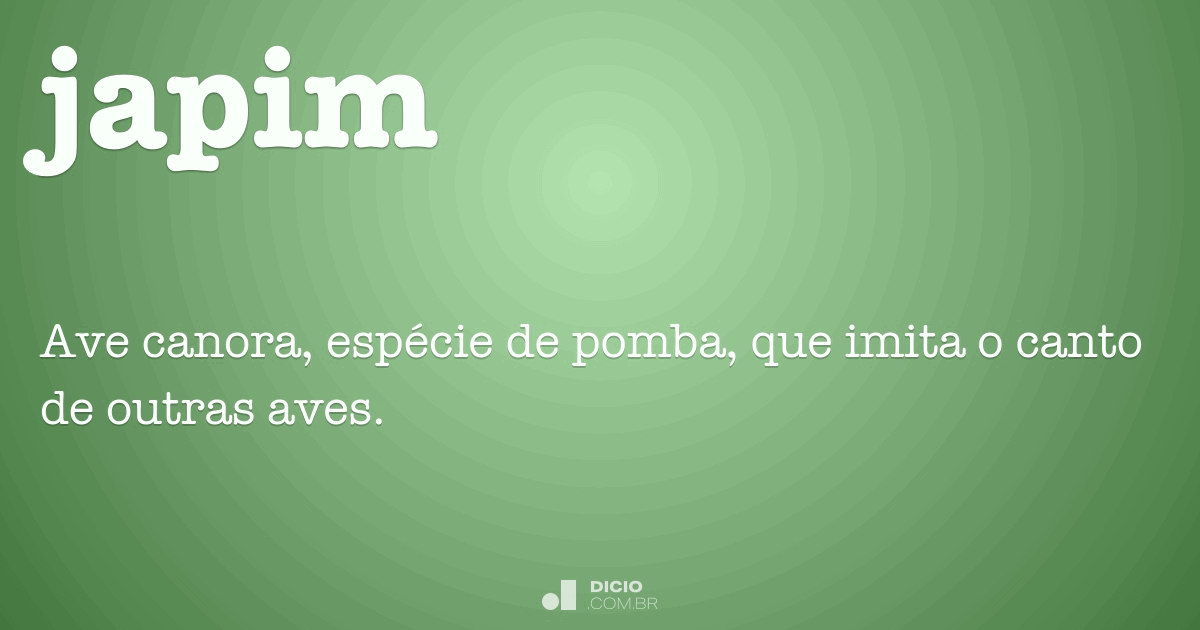 Japim - Dicio, Dicionário Online de Português