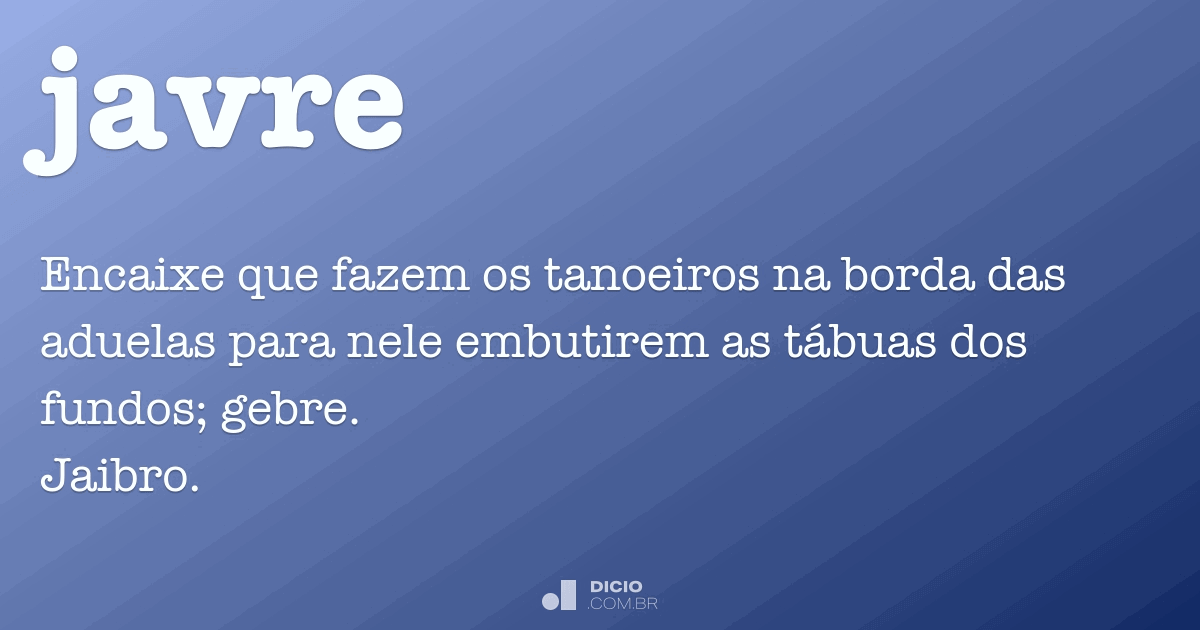 Javre - Dicio, Dicionário Online de Português