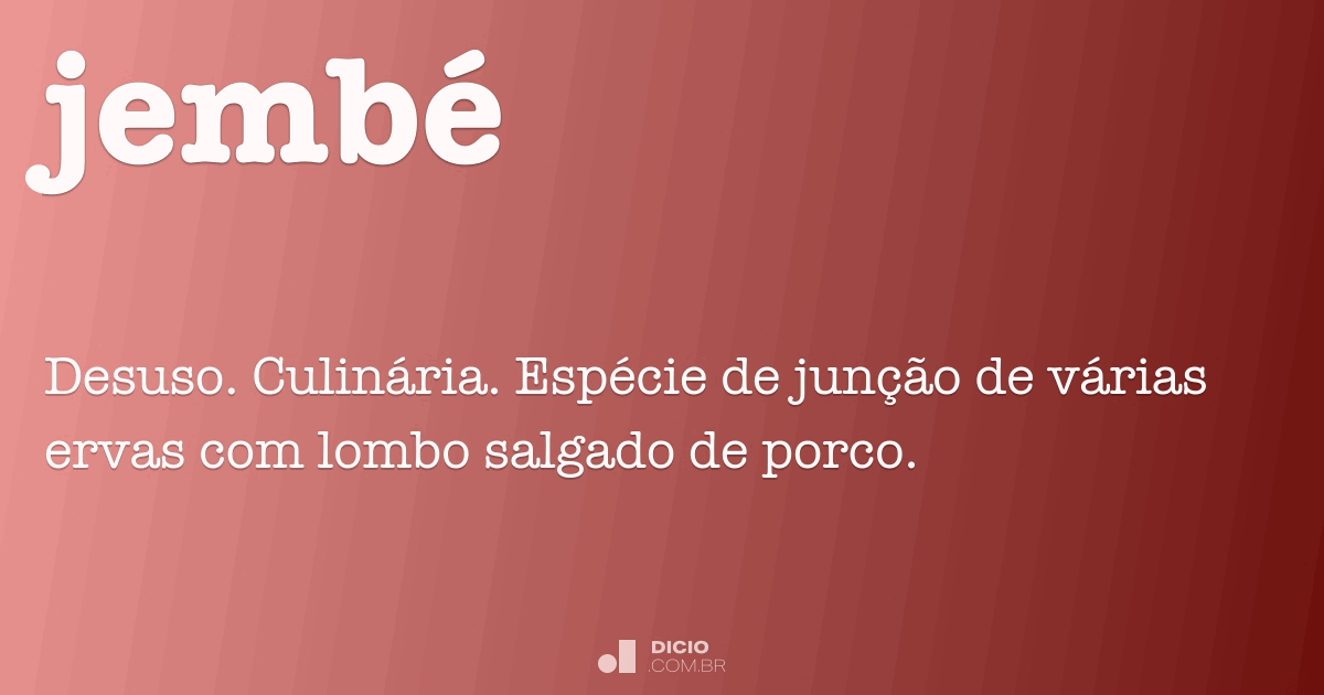 Jembé - Dicio, Dicionário Online de Português