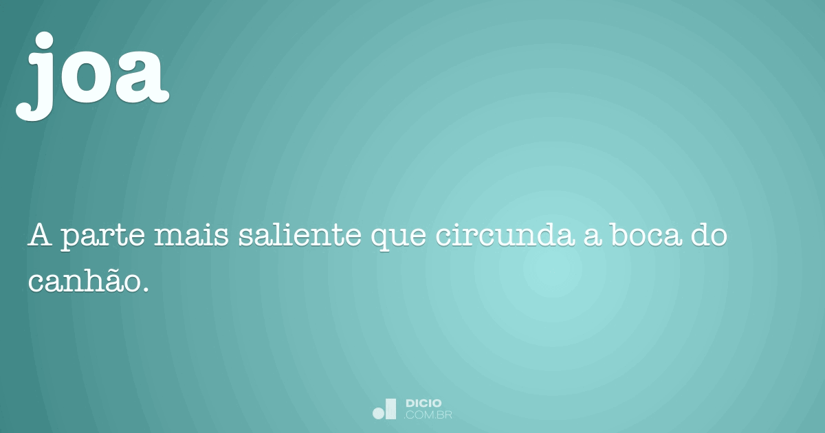Joa - Dicio, Dicionário Online de Português