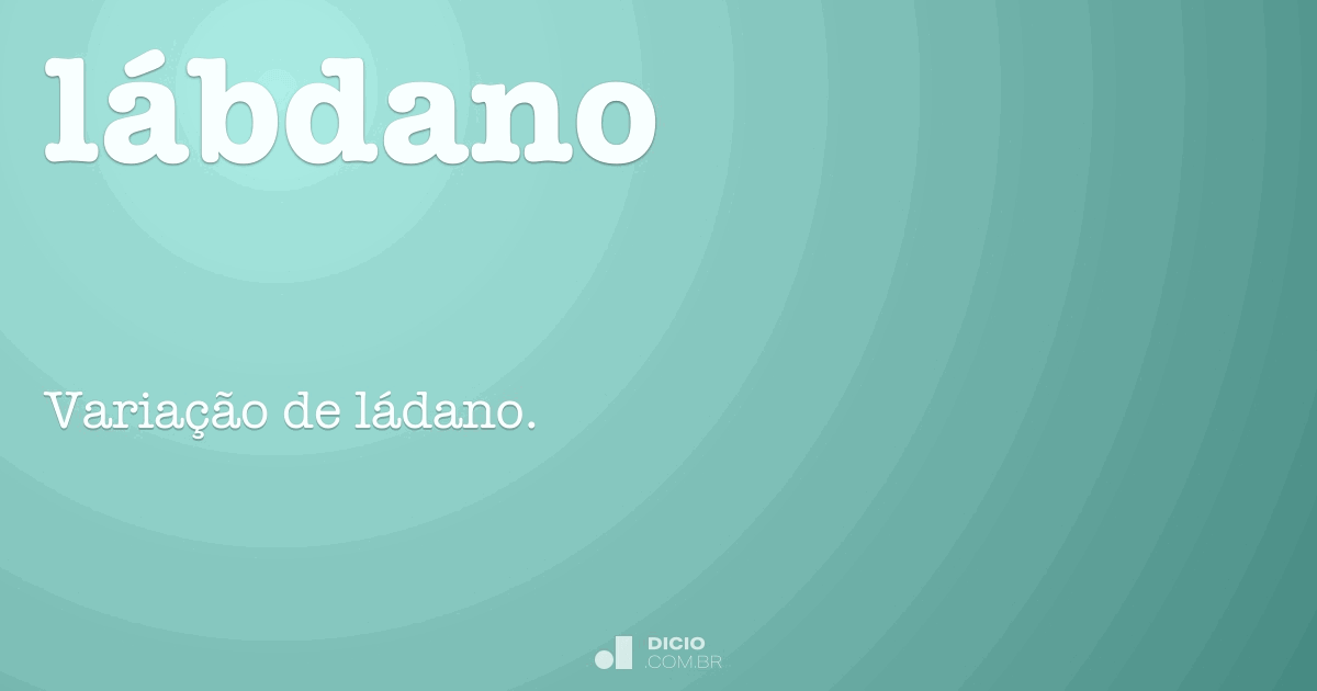 Lábdano - Dicio, Dicionário Online de Português