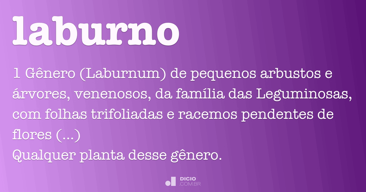 Laburno - Dicio, Dicionário Online de Português