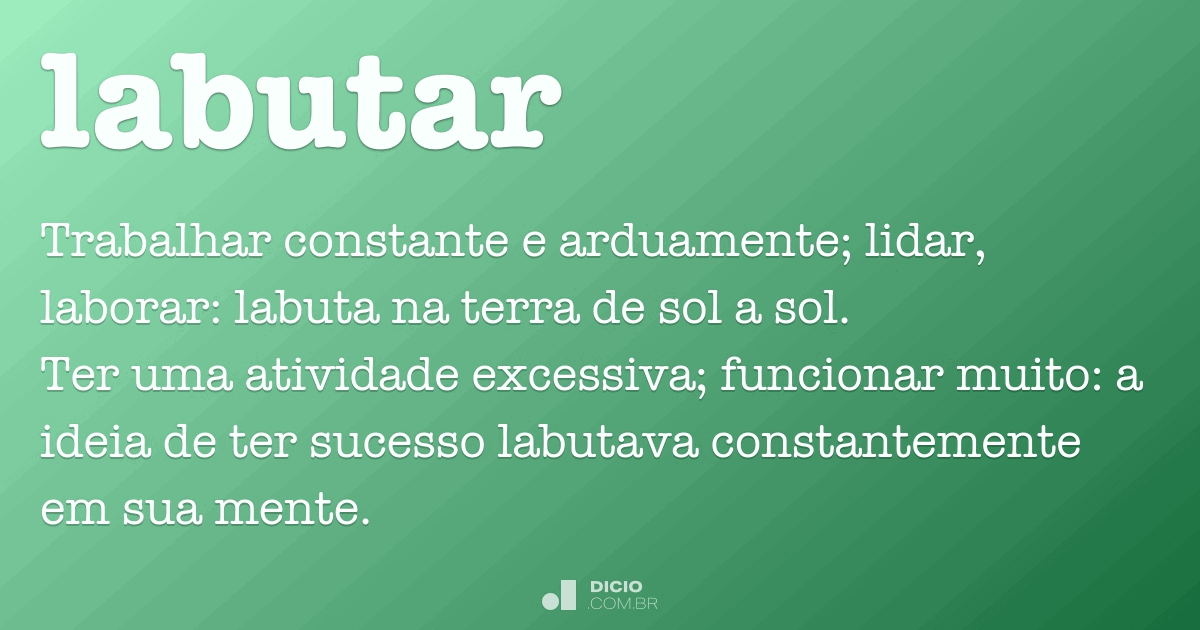 Labutar - Dicio, Dicionário Online de Português