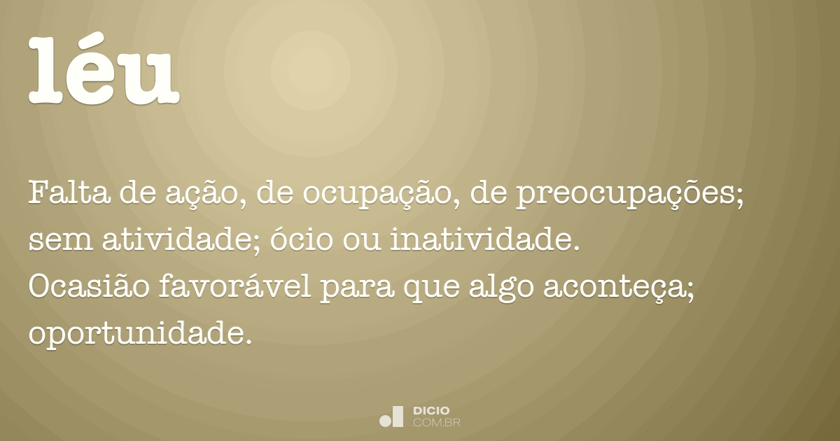 Léu - Dicio, Dicionário Online de Português