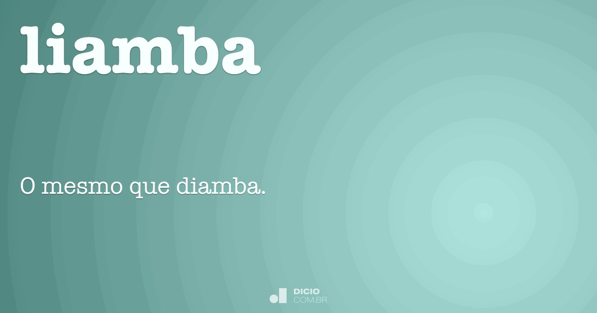 Liamba - Dicio, Dicionário Online de Português