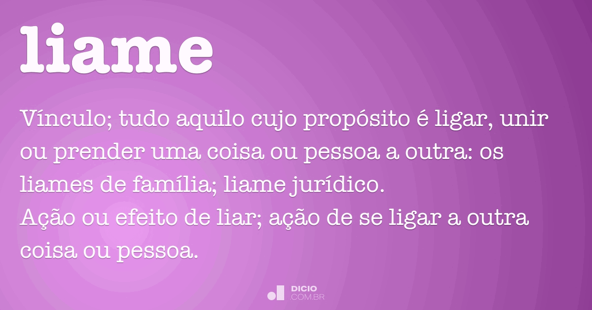 Liame - Dicio, Dicionário Online de Português