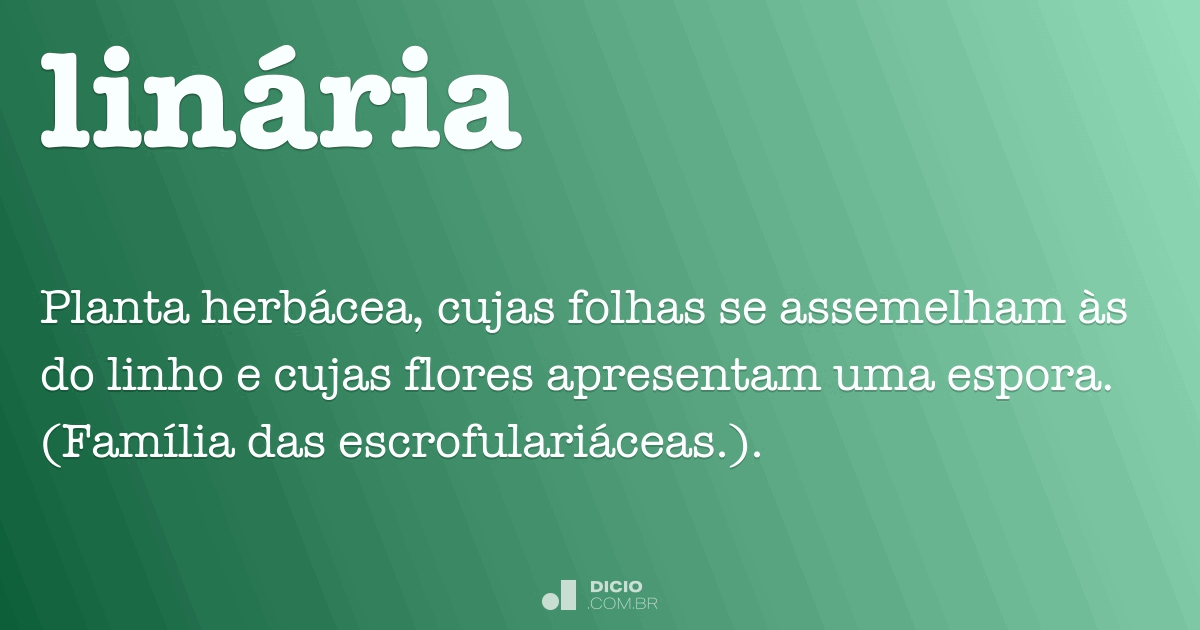 Linária - Dicio, Dicionário Online de Português