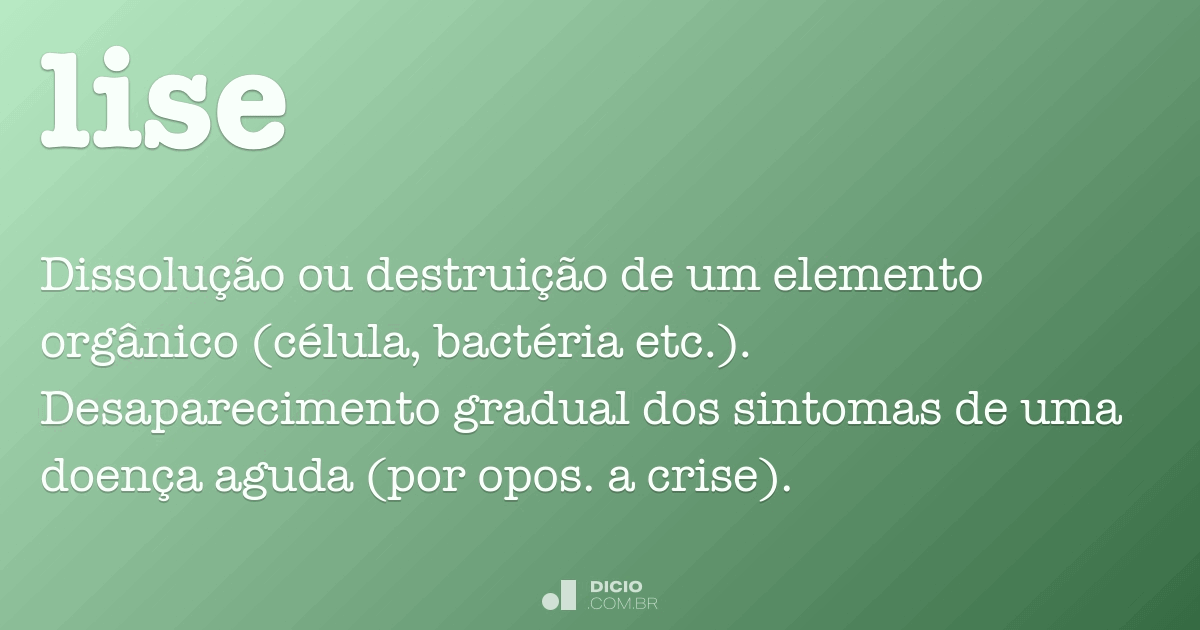 Lise - Dicio, Dicionário Online de Português