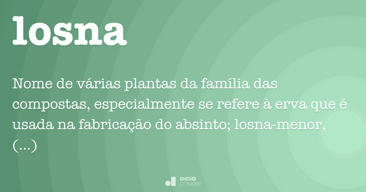 Losna - Dicio, Dicionário Online de Português