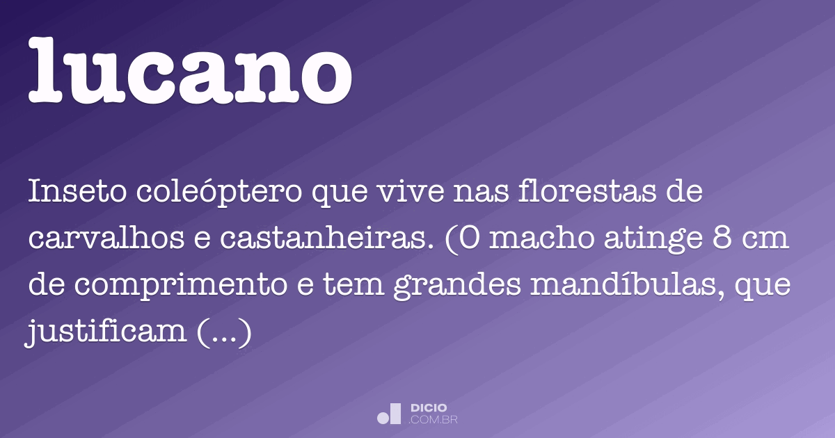 Lucano - Dicio, Dicionário Online de Português