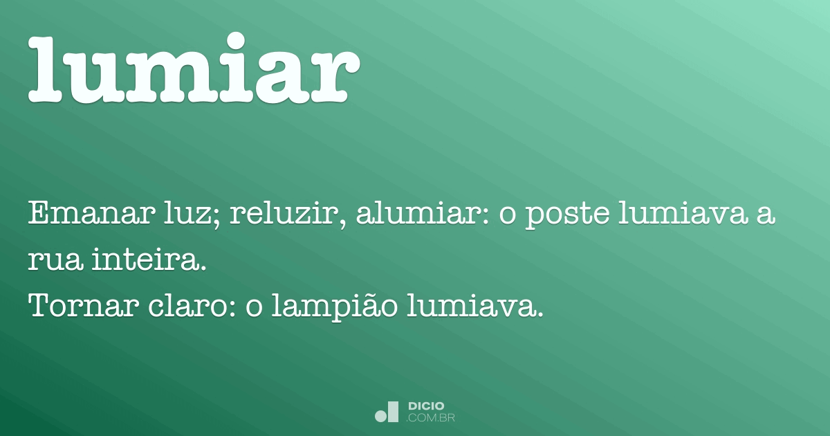 Lumiar - Dicio, Dicionário Online de Português