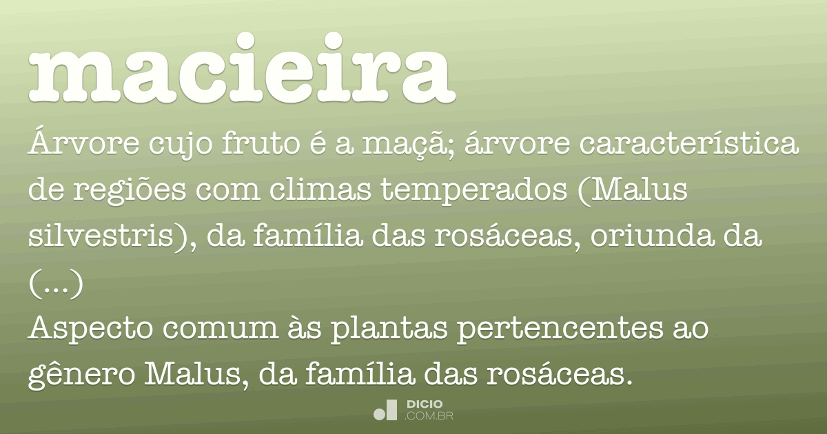 Macieira - Dicio, Dicionário Online de Português