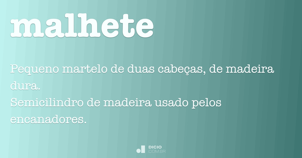 Malhete - Dicio, Dicionário Online de Português