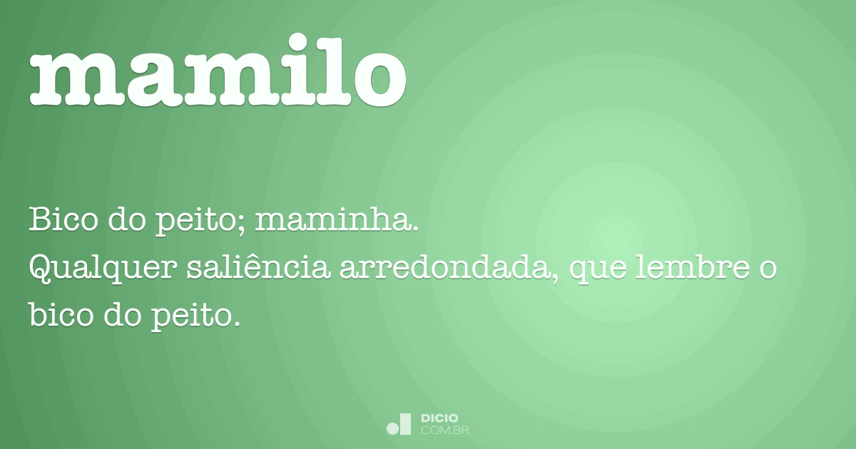 Mamilo - Dicio, Dicionário Online de Português