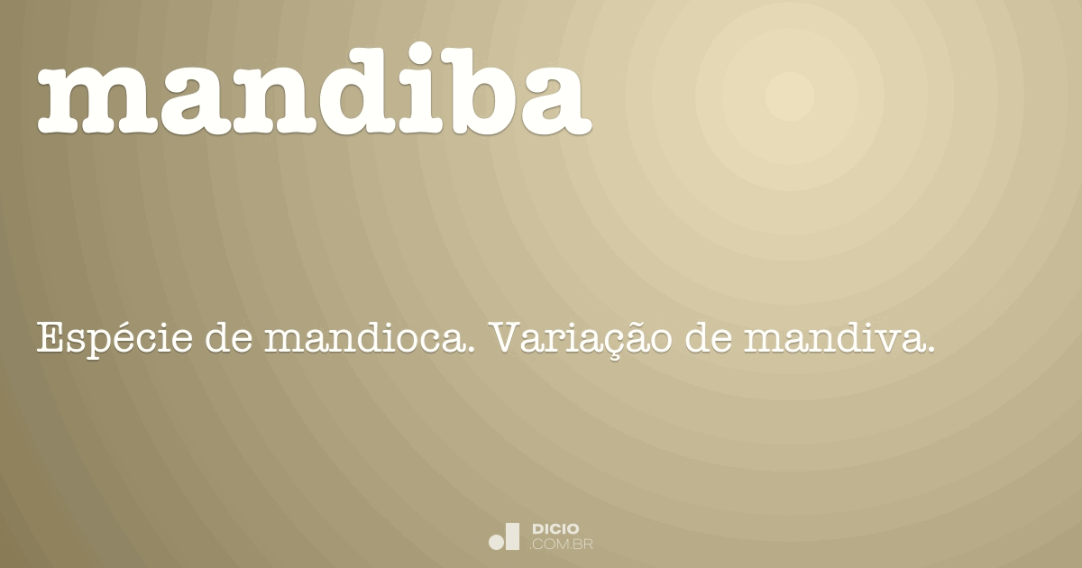 Mandiba - Dicio, Dicionário Online de Português