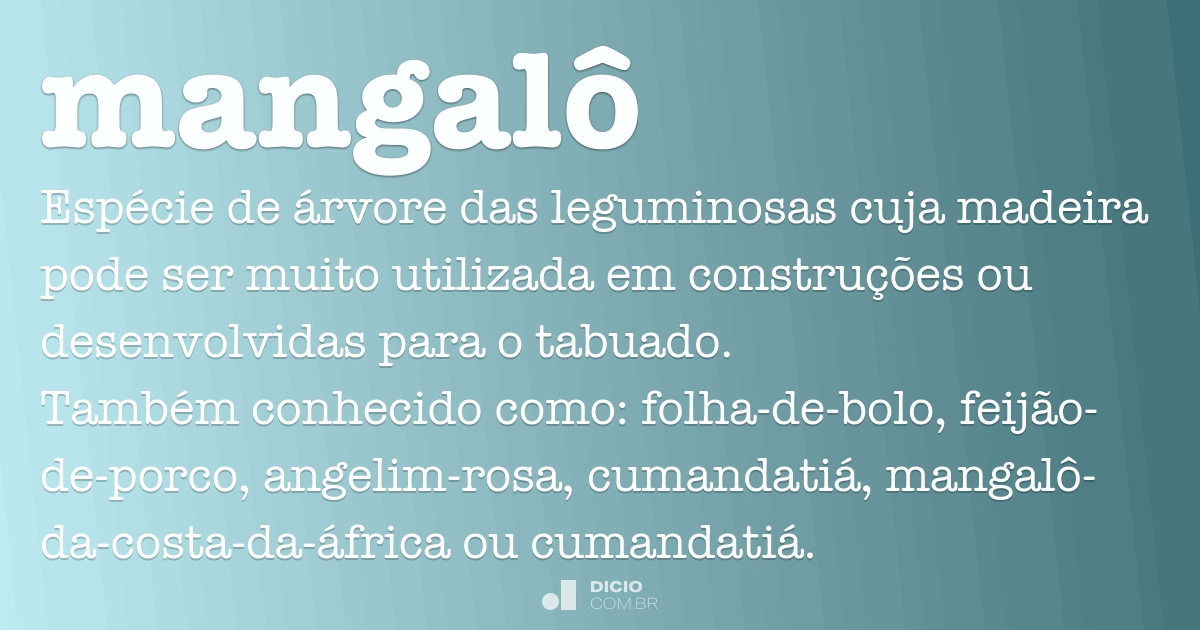 Mangalô - Dicio, Dicionário Online de Português