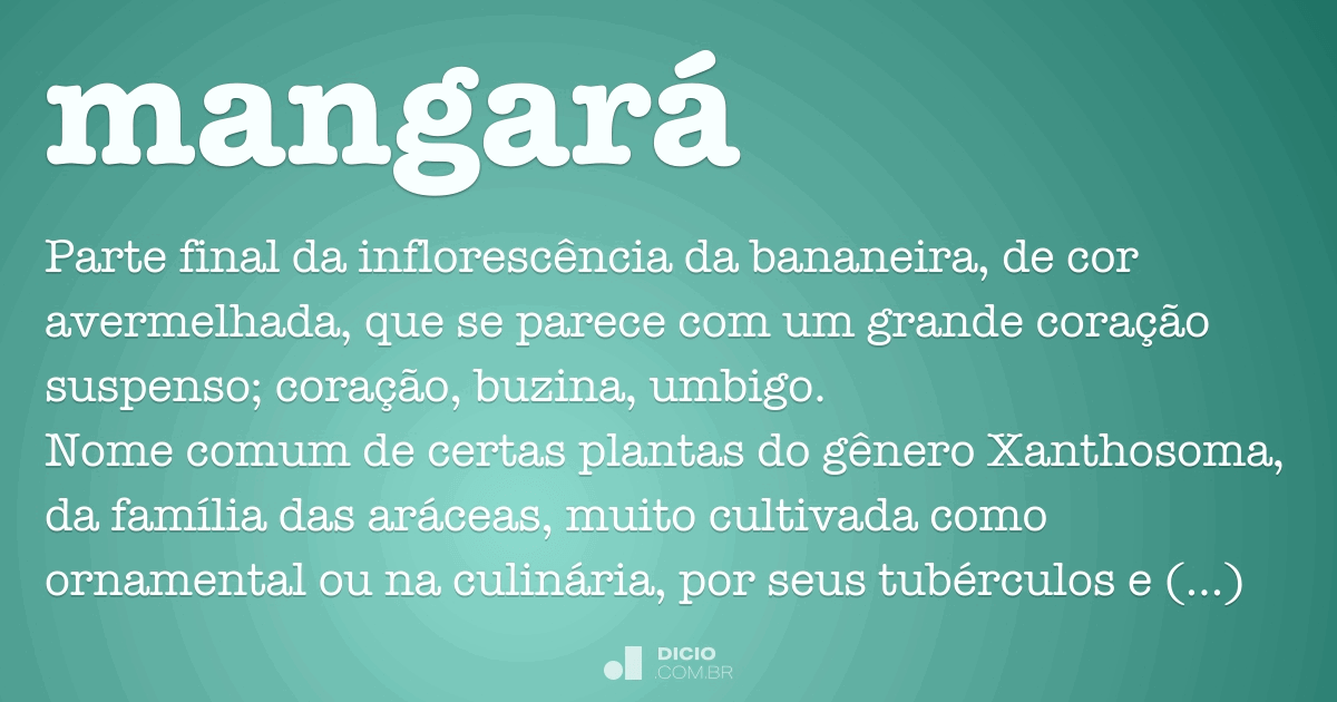 Mangará - Dicio, Dicionário Online de Português
