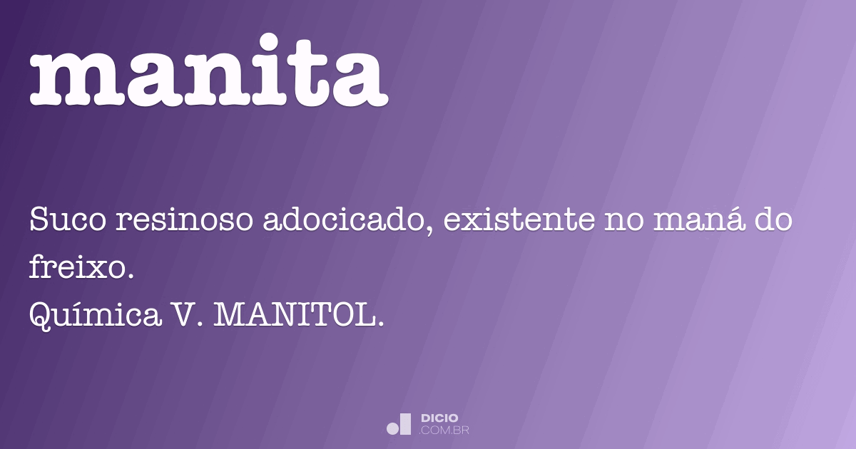 Manita - Dicio, Dicionário Online de Português