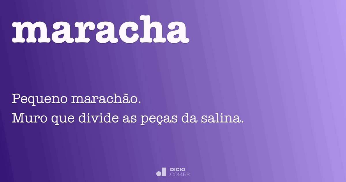 Maracha - Dicio, Dicionário Online de Português