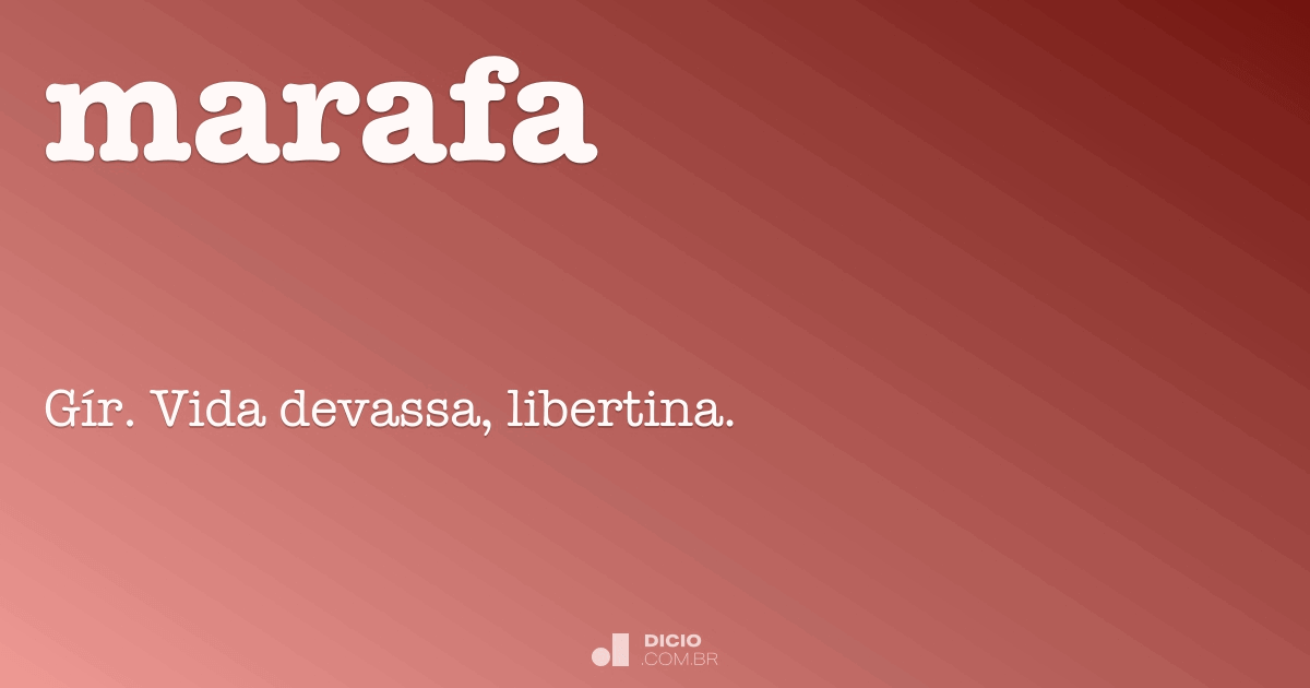 Marafa - Dicio, Dicionário Online de Português