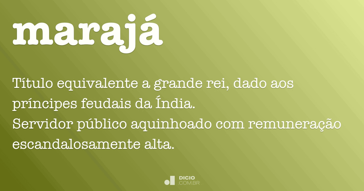 Marajá - Dicio, Dicionário Online de Português