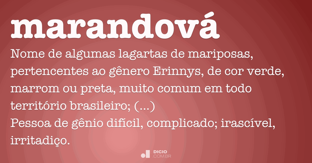 Marandová - Dicio, Dicionário Online de Português