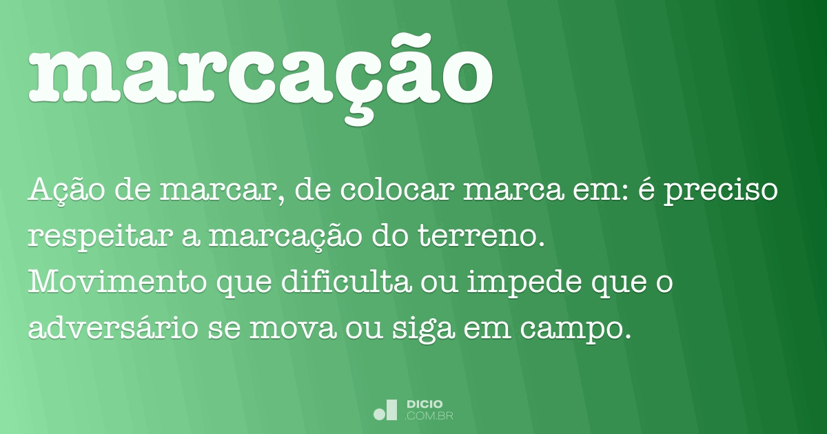 Marcação - Dicio, Dicionário Online de Português