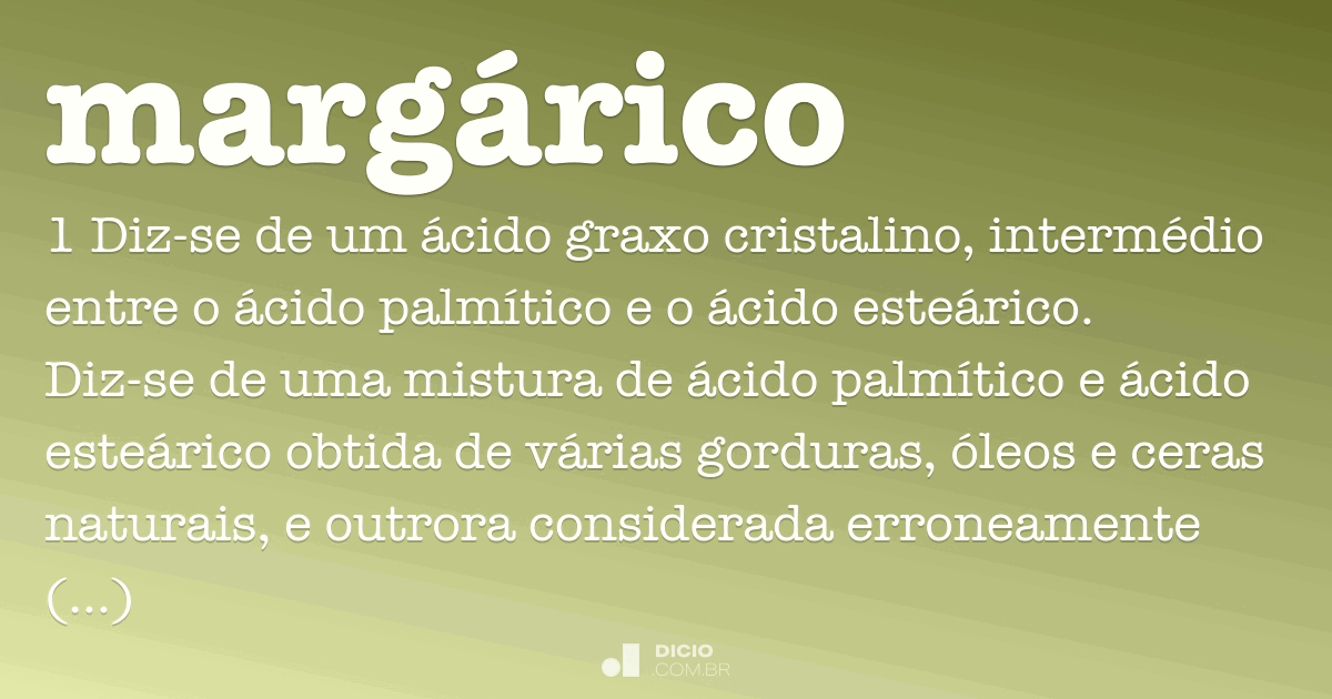 Margárico - Dicio, Dicionário Online de Português