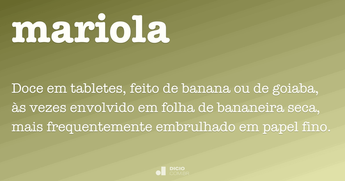 Mariola - Dicio, Dicionário Online de Português