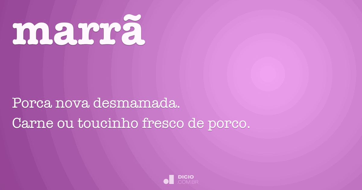 Marrã - Dicio, Dicionário Online de Português