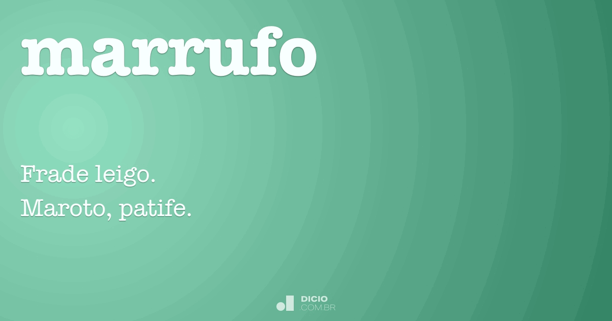 Marrufo - Dicio, Dicionário Online de Português