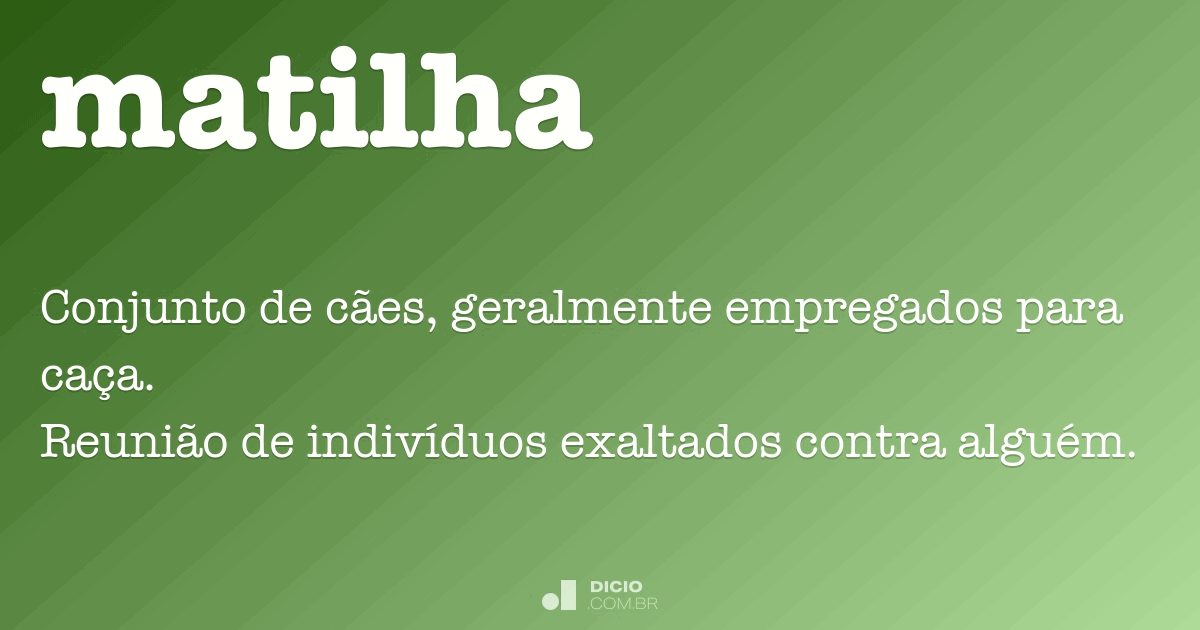 Matilha - Dicio, Dicionário Online de Português