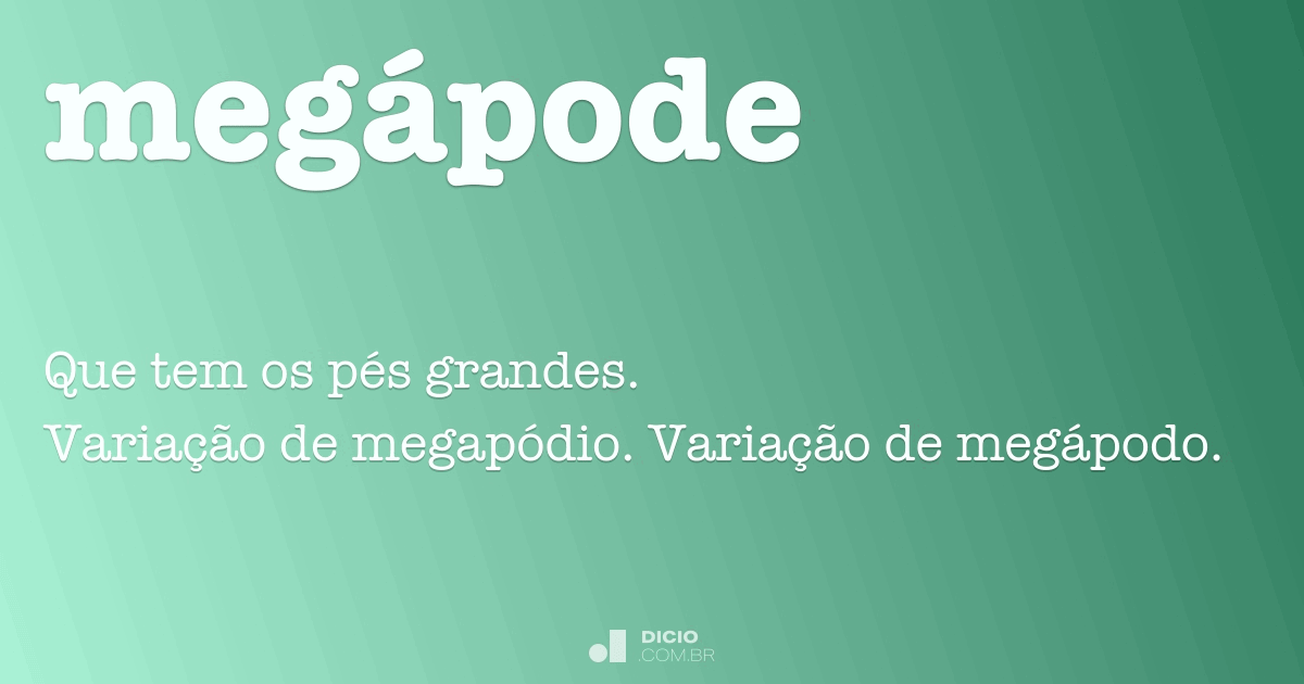 Megápode - Dicio, Dicionário Online de Português