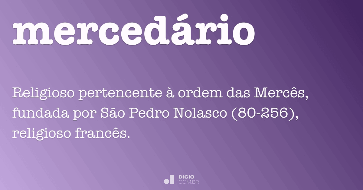 Mercedário - Dicio, Dicionário Online de Português