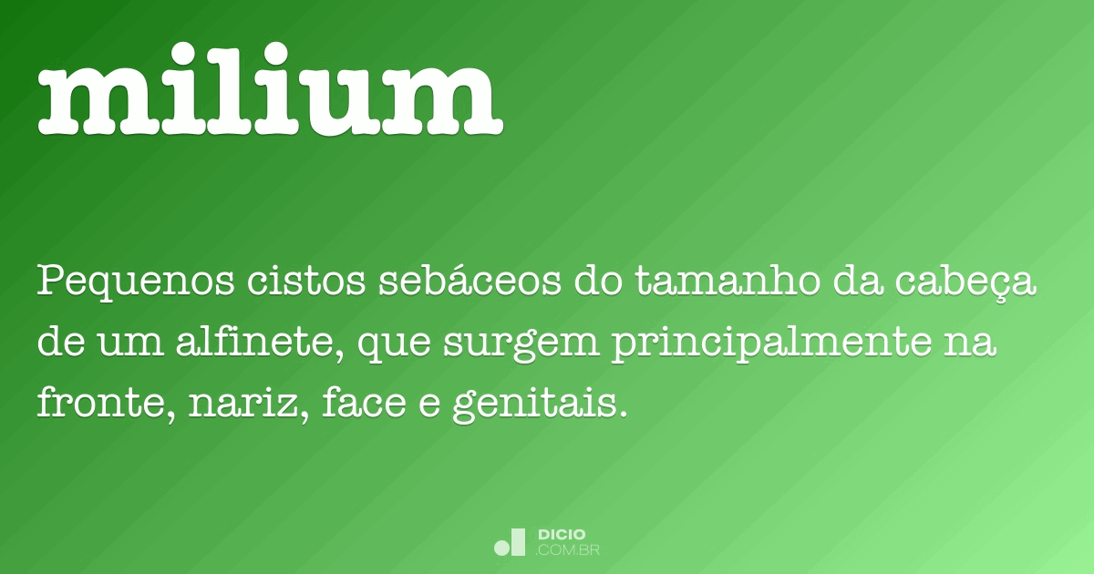 Milium - Dicio, Dicionário Online de Português