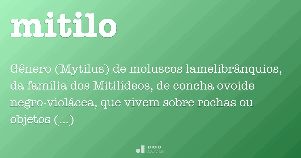 Mitilo - Dicio, Dicionário Online de Português