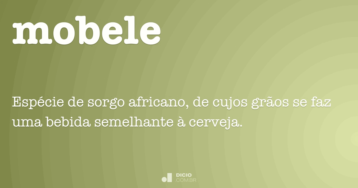 Mobele - Dicio, Dicionário Online de Português