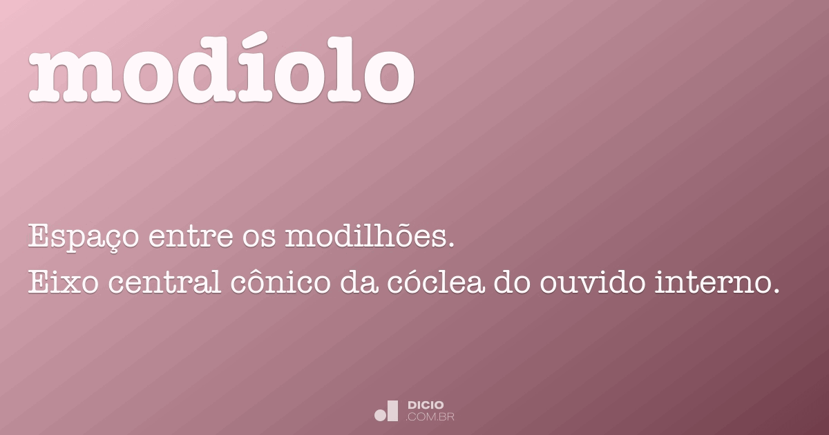 Modíolo - Dicio, Dicionário Online de Português