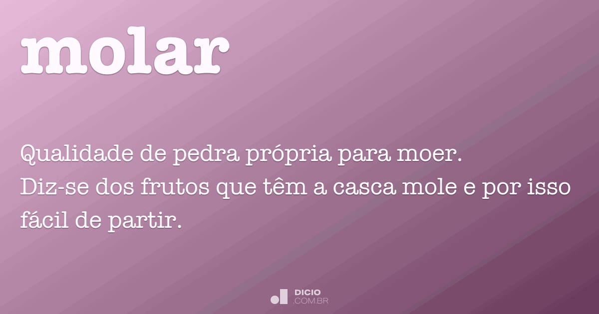 Molar - Dicio, Dicionário Online de Português