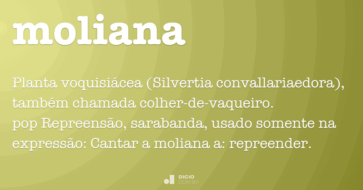 Moliana - Dicio, Dicionário Online de Português