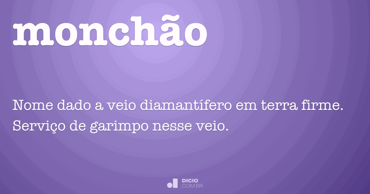 Monchão - Dicio, Dicionário Online de Português