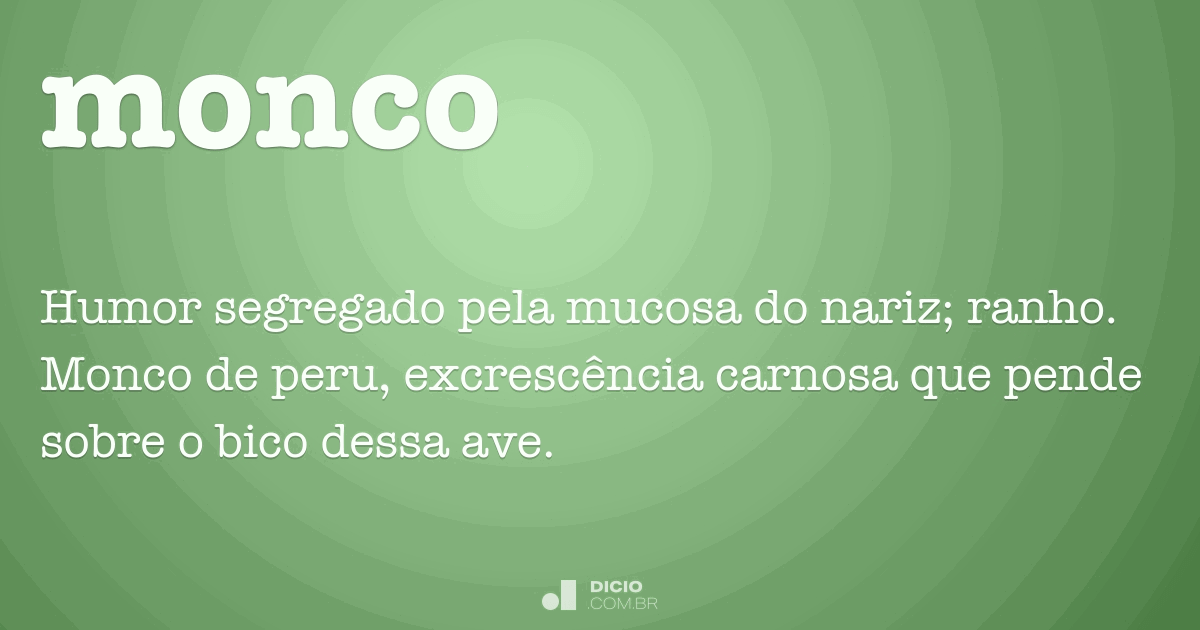Monco - Dicio, Dicionário Online de Português