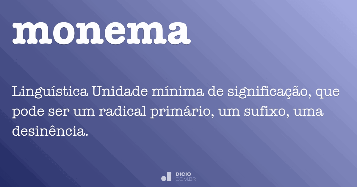 Monema - Dicio, Dicionário Online de Português