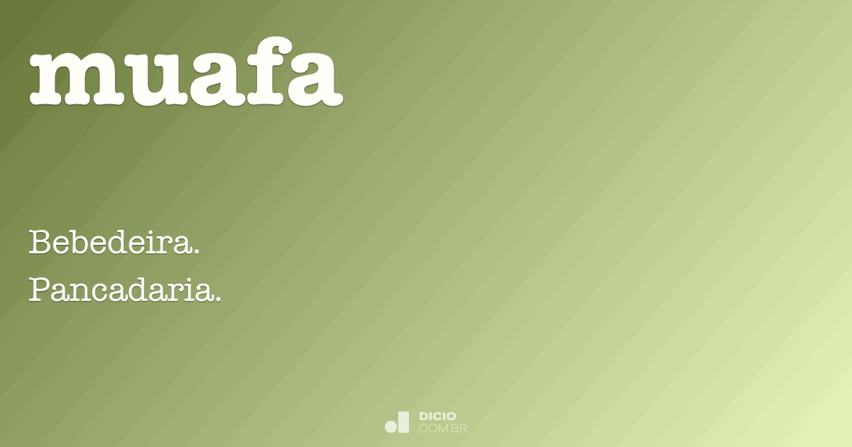 Muafa - Dicio, Dicionário Online de Português
