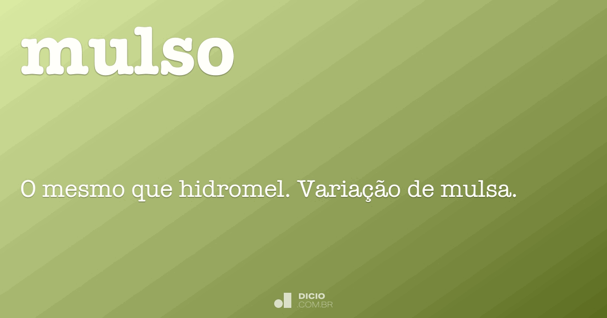 Mulso - Dicio, Dicionário Online de Português