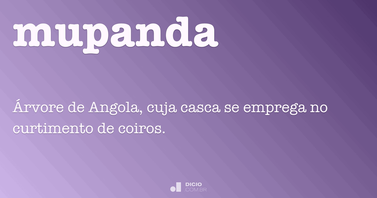 Mupanda - Dicio, Dicionário Online de Português
