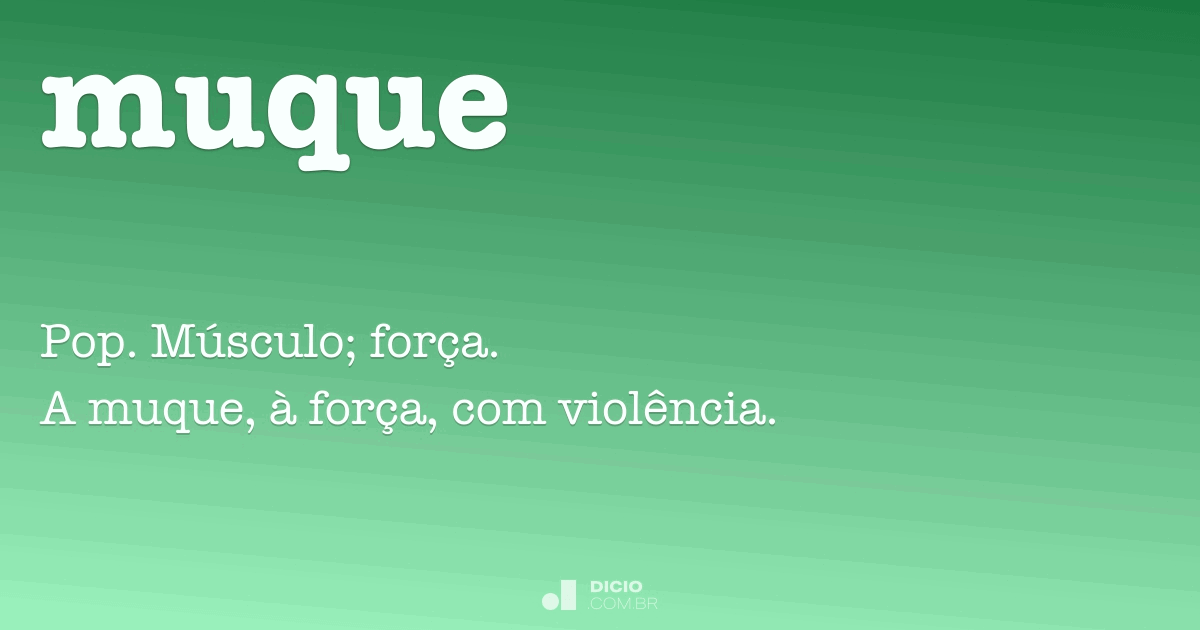 Muque - Dicio, Dicionário Online de Português