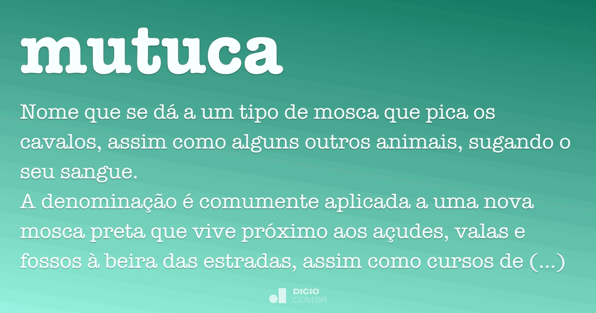 Mutuca - Dicio, Dicionário Online de Português